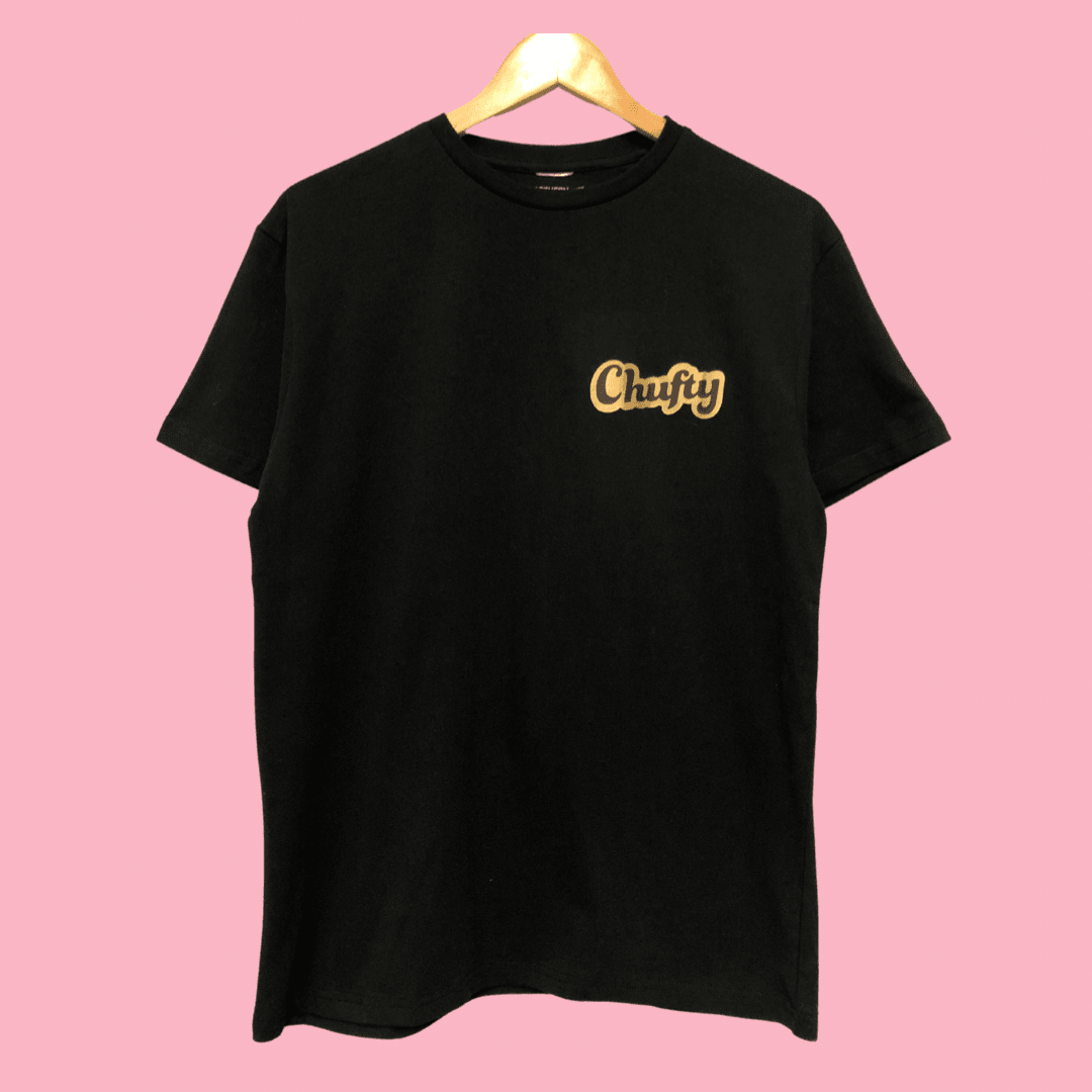 CHUFTY BADGE T-Shirt in Black or White – Northern Power Garms